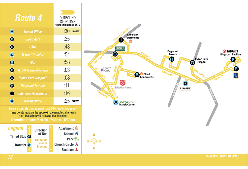Routes - Kingsport Area Transit Service