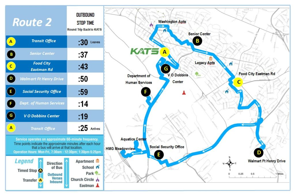 Routes - Kingsport Area Transit Service